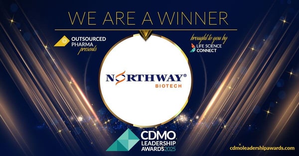 Northway Biotech is recognized as winners of the Outsourced Pharma 2025 CDMO Leadership Awards ...